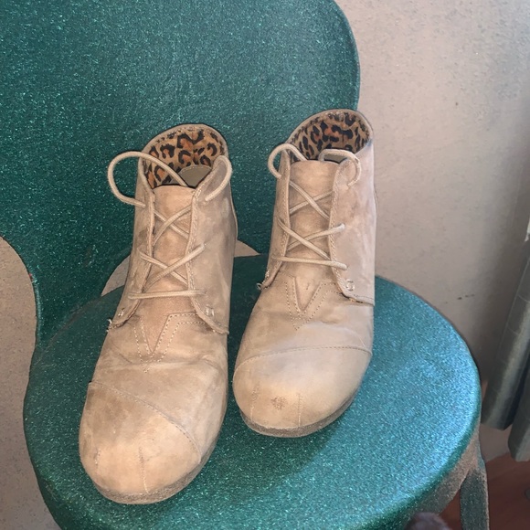 Marbella | Shoes | Marbella Brand Sz 5 Wedge Suede Shoe Boot Lace Up ...